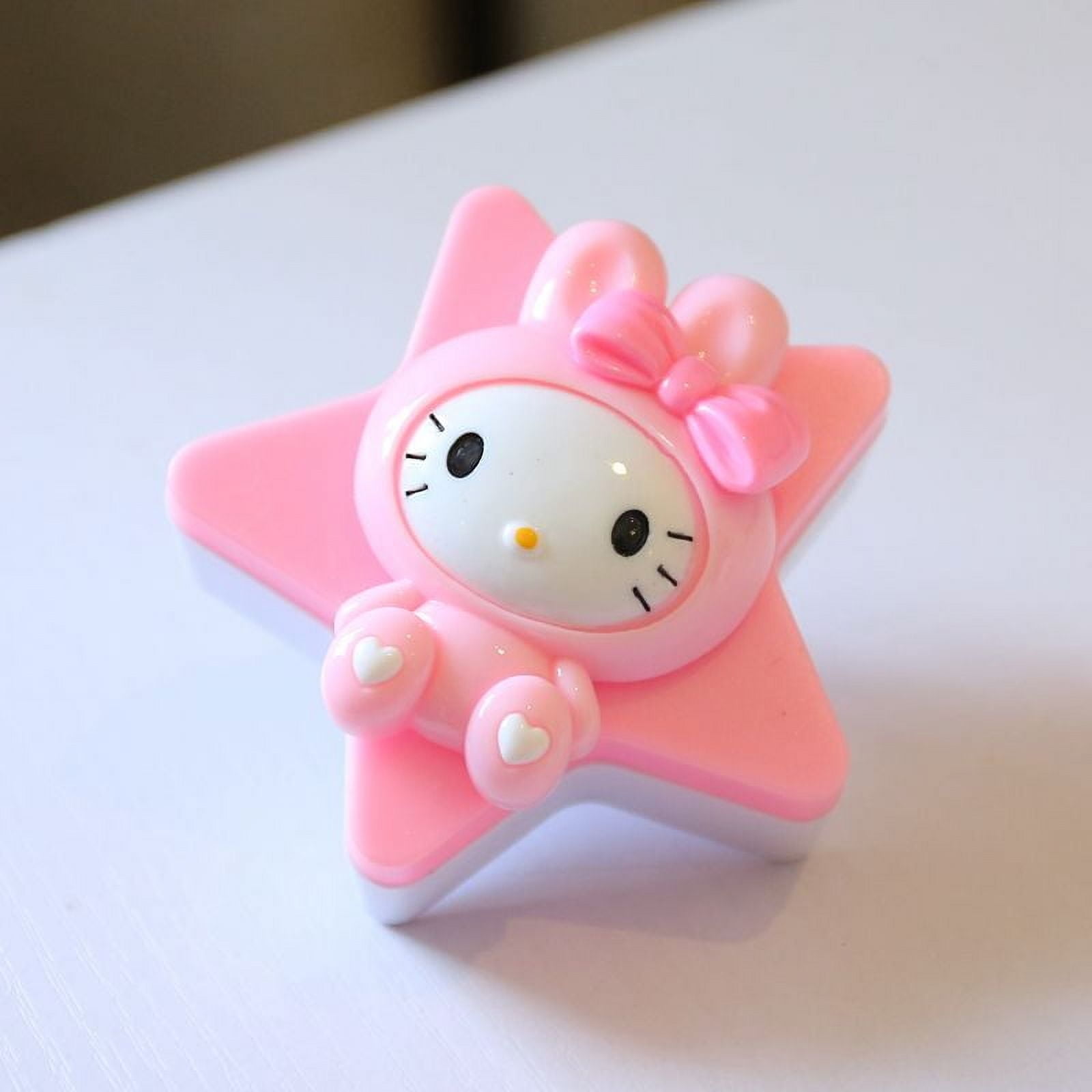 Cute Hello Kitty Little Night Light Anime Bedroom Bedside Light Cartoon ...