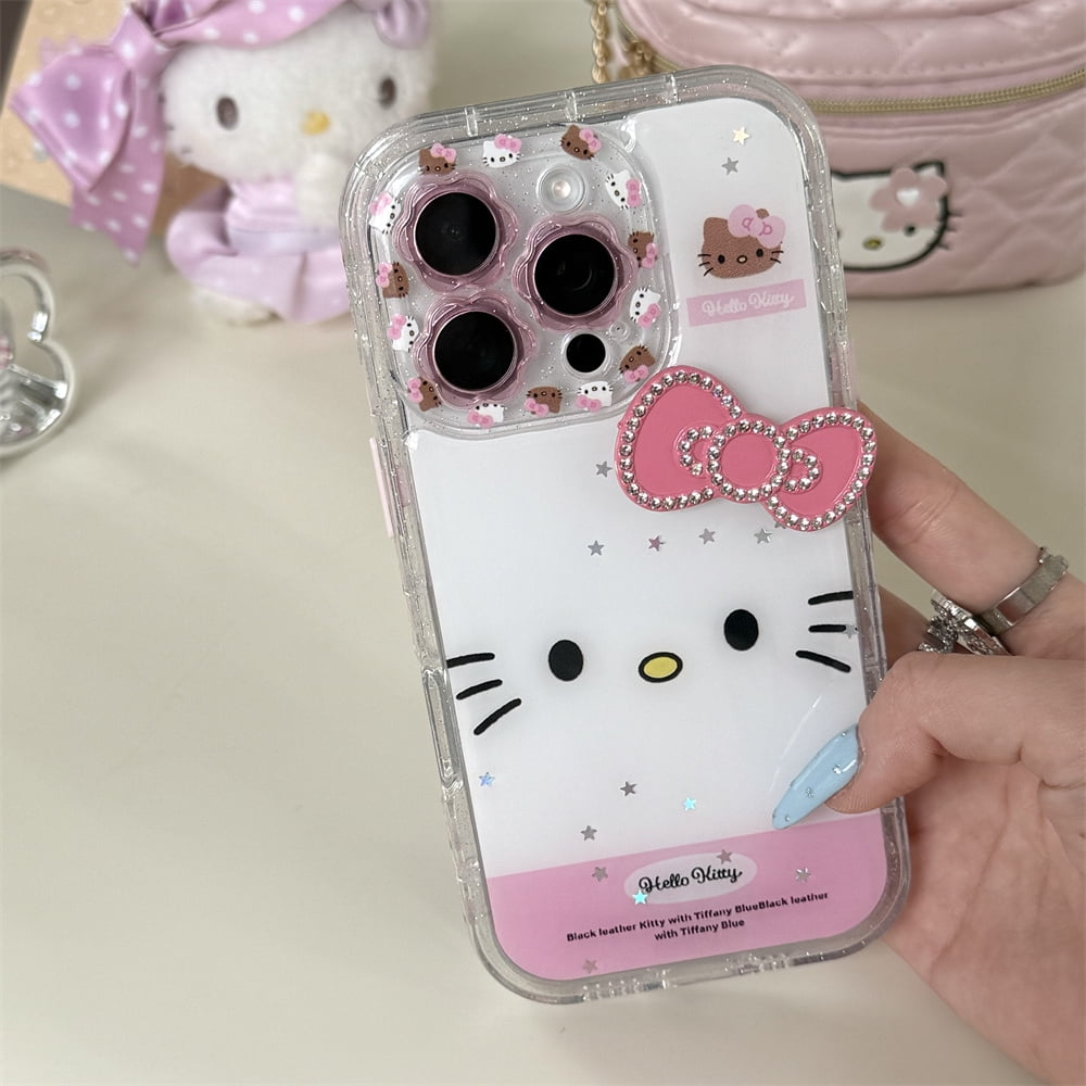 Cute Hello Kitty Phone Case For iPhone 14 15 16 Pro Max Protection Back ...