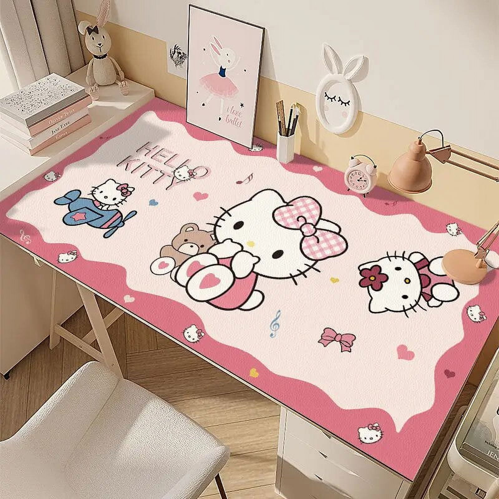 Cute Hello Kitty Y2K Desk Mat Sanrio Kawaii Anime Kuromi Cinnamoroll ...