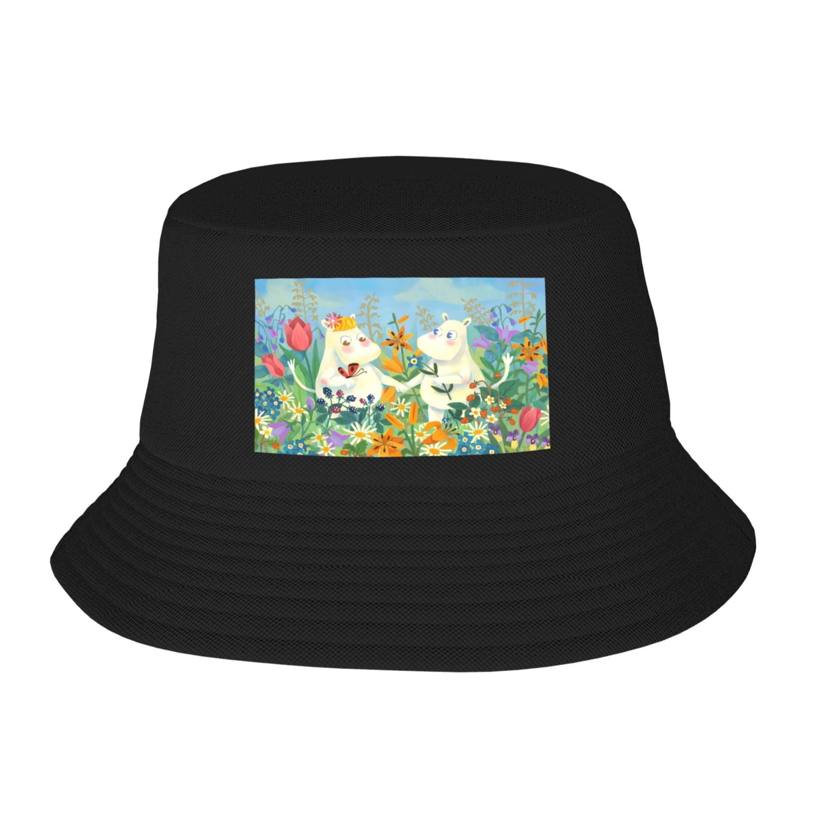 Cute Hippo Bucket Hat For Womens And Mens Outdoor Beach Fisherman Hat ...