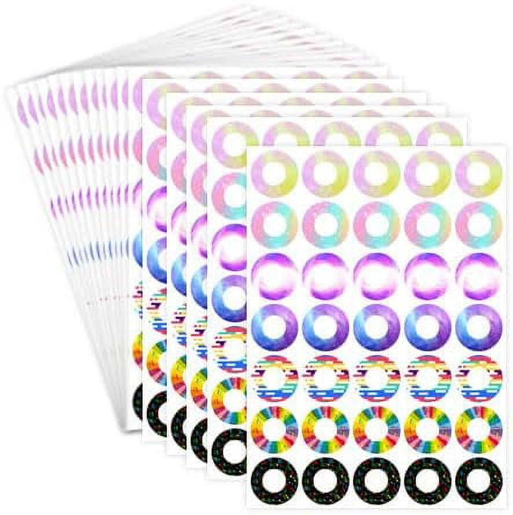 Cute Hole Reinforcement Labels 0.5inch Planet Pattern Binder Page ...