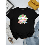 Cute Holiday Dessert Style Cartoon Winter Fun Graphic Unisex T-shirt ...