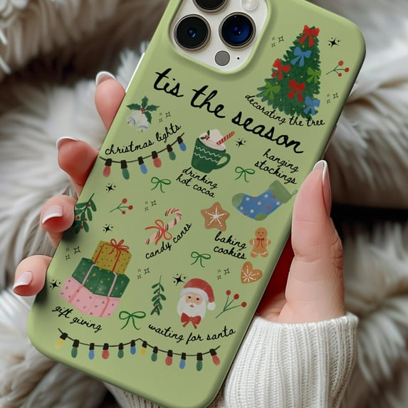 Cute Holiday Doodle Phone Case Festive Cookie Pattern with iPhone 17 ...