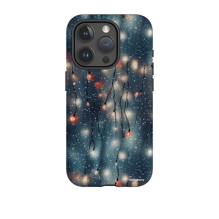 Cute Holiday Festive Lights II Phone Case for iPhone 11 12 13 14 15 16 ...