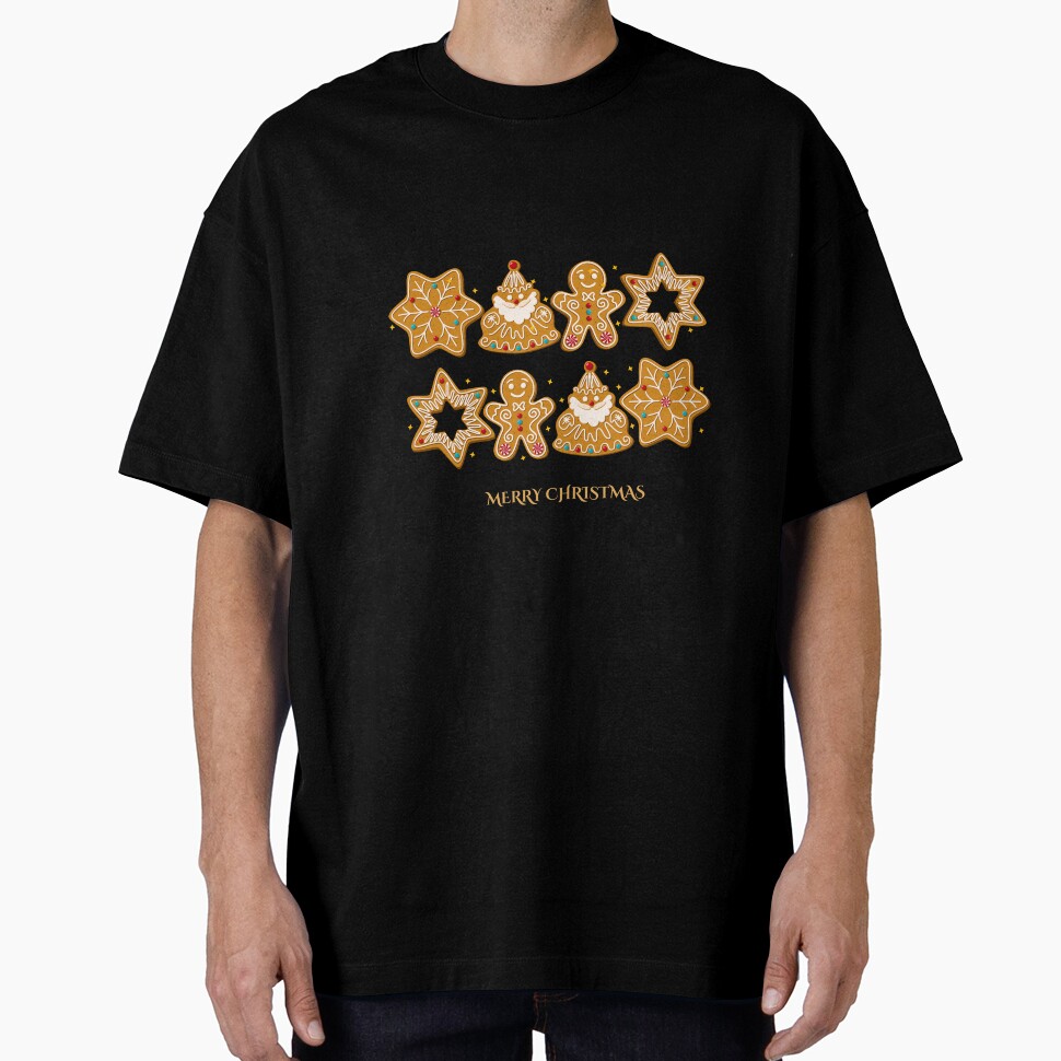 Cute Holiday Gingerbread, A Sweet Batch Of Xmas Cookies Unisex T-Shirt ...