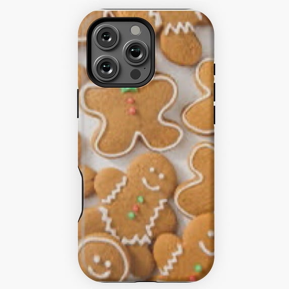 Cute Holiday Gingerbread Man Art Phone Case for iPhone 11 12 13 14 15 ...
