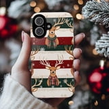 Cute Holiday Rudolph Reindeer Winter Phone Case with iPhone 17 to 11 ...