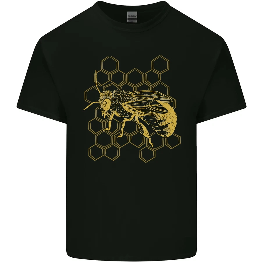 Cute Honey Bee Insect Animal Graphic Art Lightweight Cotton Tee Shirt ...