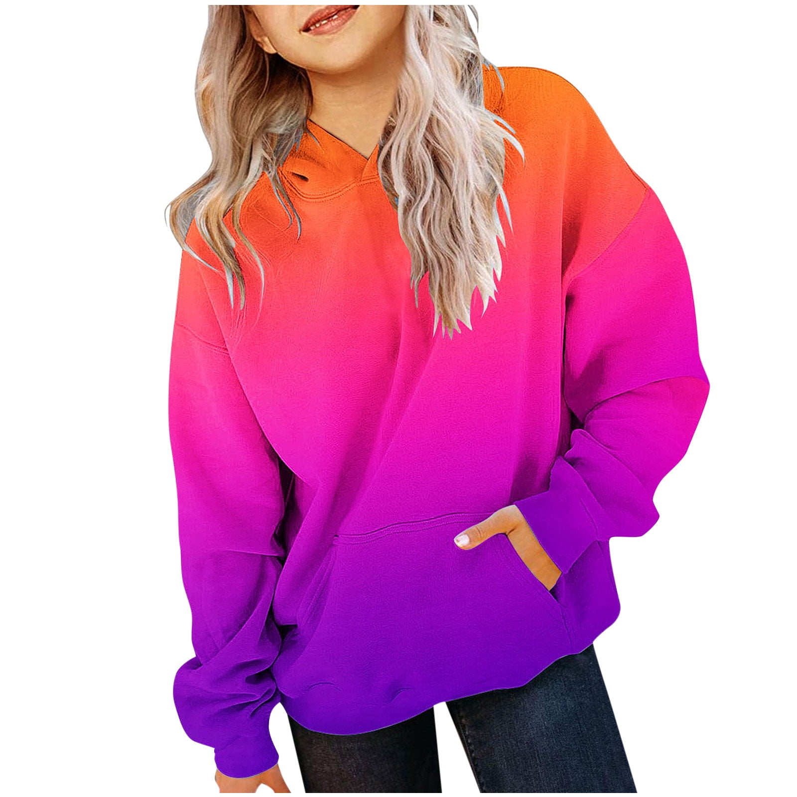 Cute Hoodies For Girls Oversized Long Sleeve Drawstring Hooded ...