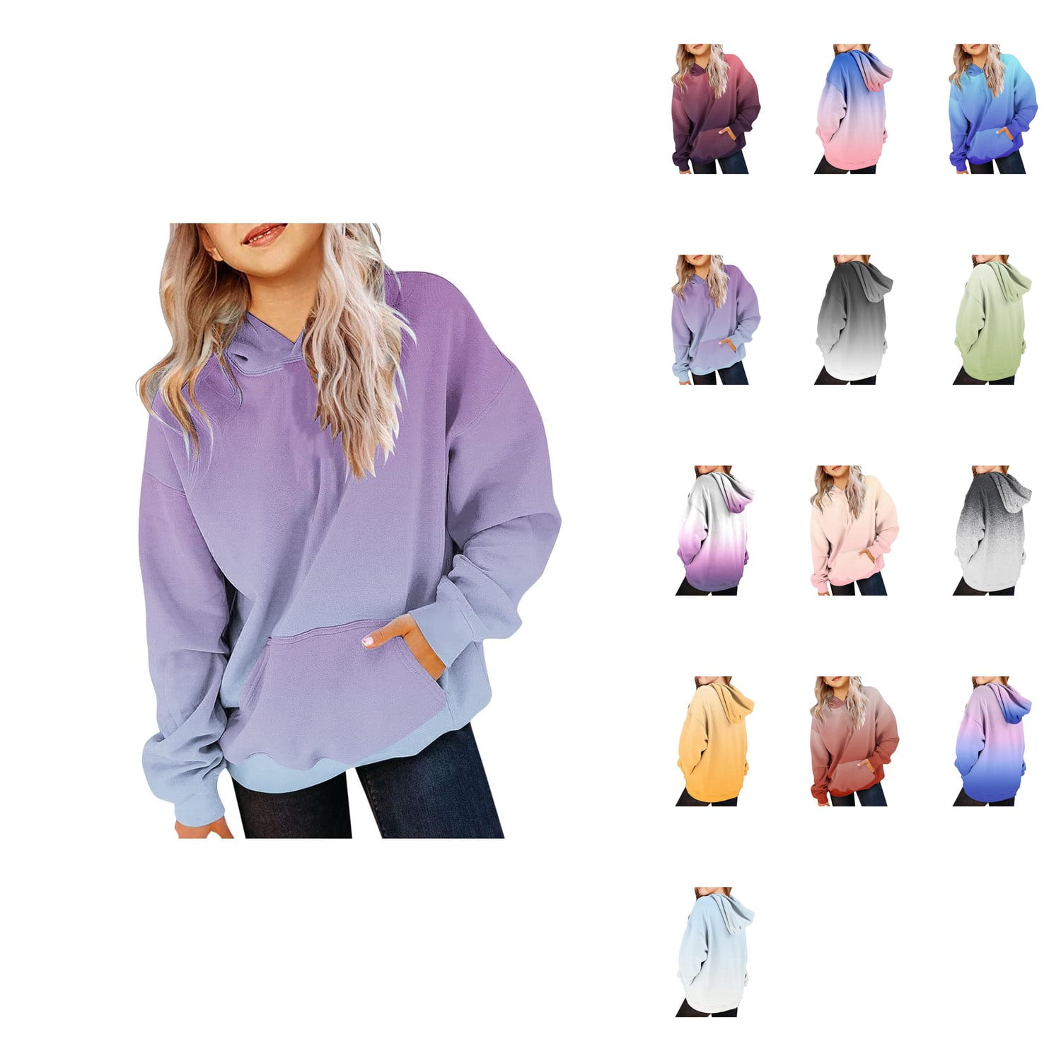 Cute Hoodies For Teen Girls Trendy Preppy Hooded Sweatshirts Oversized ...