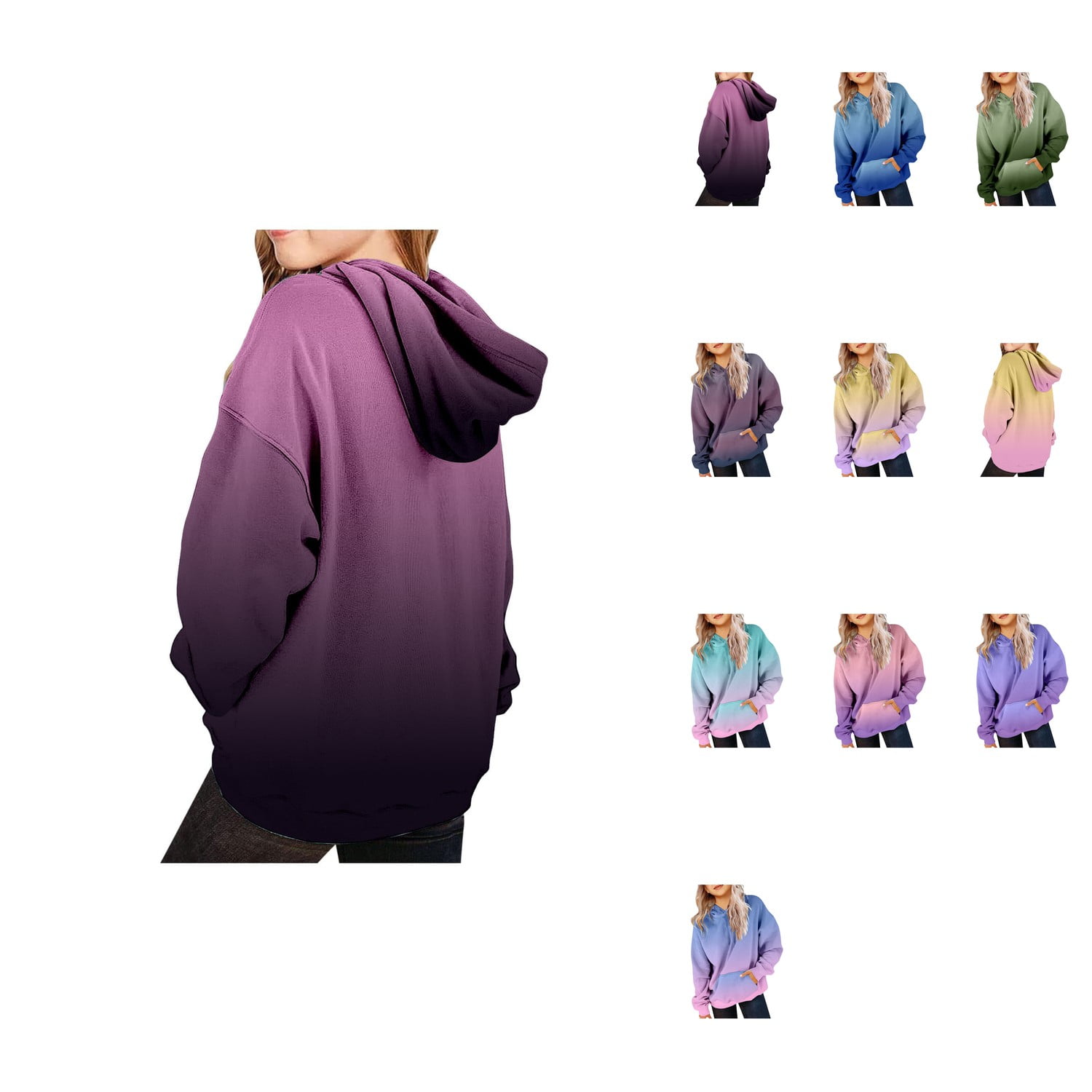 Cute Hoodies For Teen Girls Trendy Preppy Hooded Sweatshirts Oversized ...