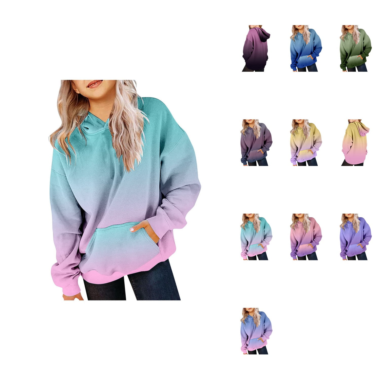 Cute Hoodies For Teen Girls Trendy Preppy Hooded Sweatshirts Oversized ...