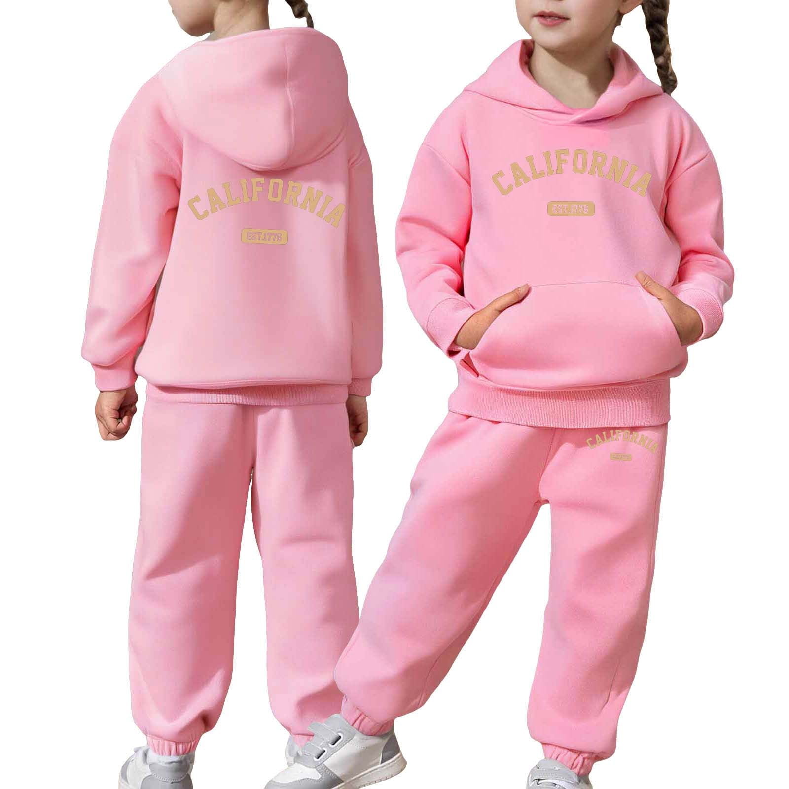 Cute Hoodies Set For Teen Girls Sweatsuit Set - 2 Piece Soft Matching ...