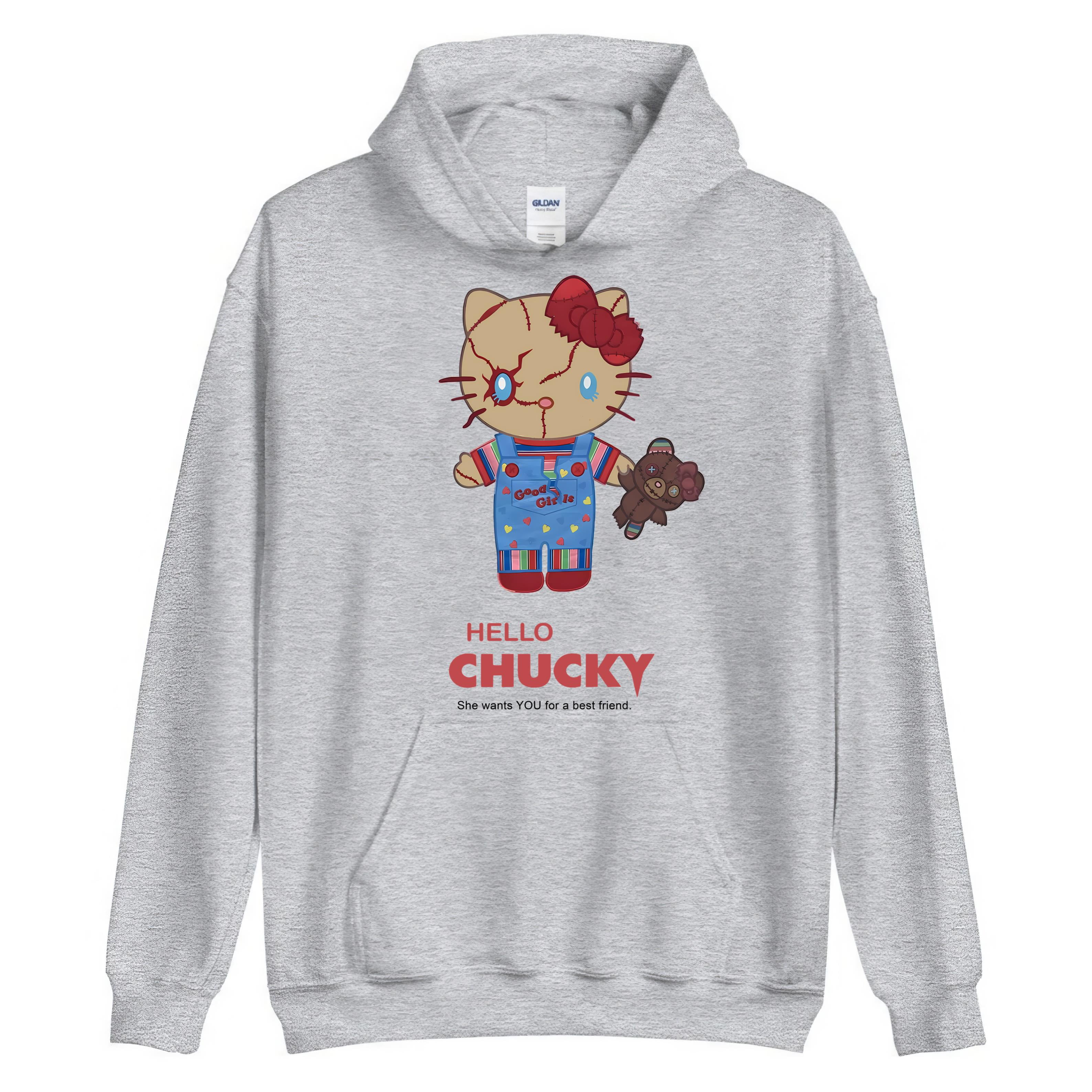 Cute Horror Best Friend Ringer Shirt, Cartoon Cat Inspired Spooky Tee ...