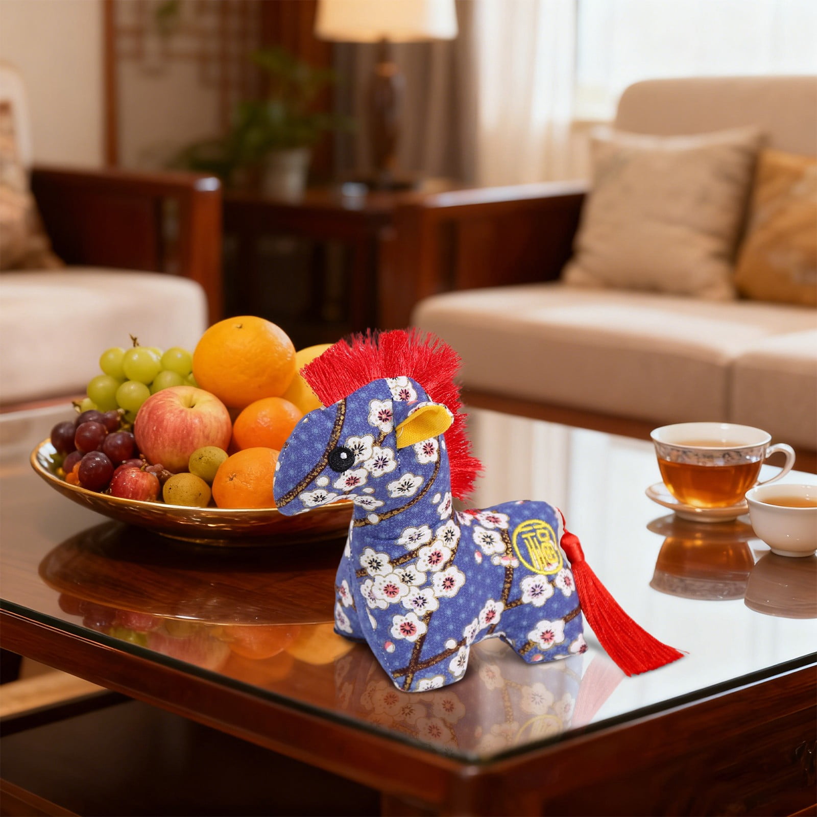 Cute Horse Doll Figurine Adorable Plush Stuffed Animal Toy Soft Nursery ...