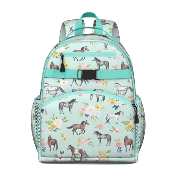 Cute Horse Pattern Backpack for School - Waterproof & Breathable Travel ...