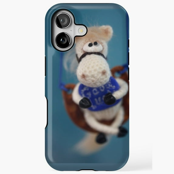 Cute Horse Toy Symbol Year of the Horse Phone Case 17 16 15 14 13 12 11 ...