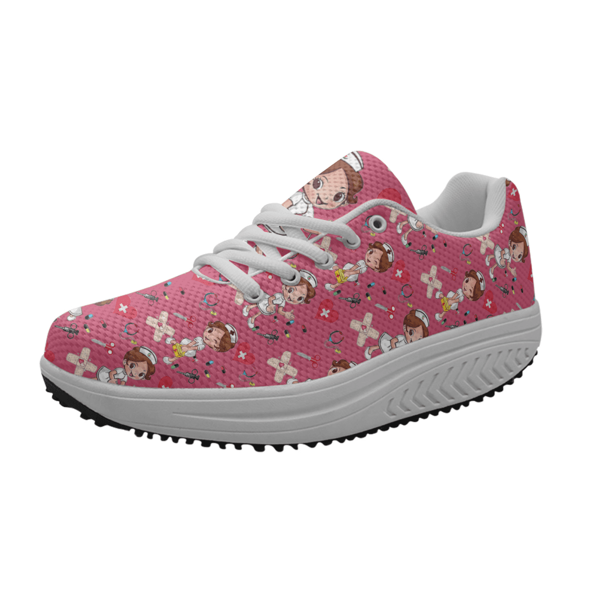 Cute Hospital Nurse Pattern Ladies Spring Autumn Sneakers Dirt ...