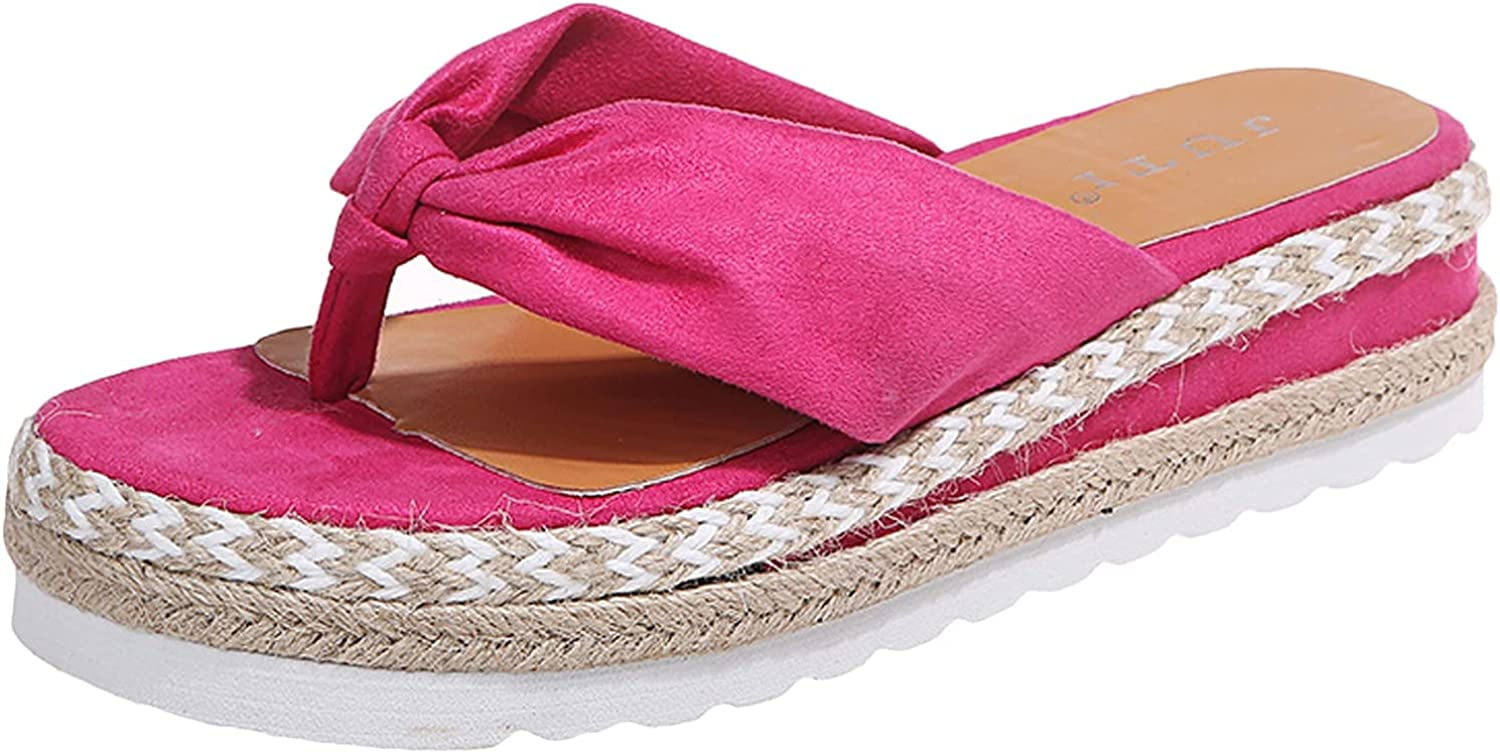 Cute House Slippers for Women Comfy Slip on Platform Flip Flops Vintage ...