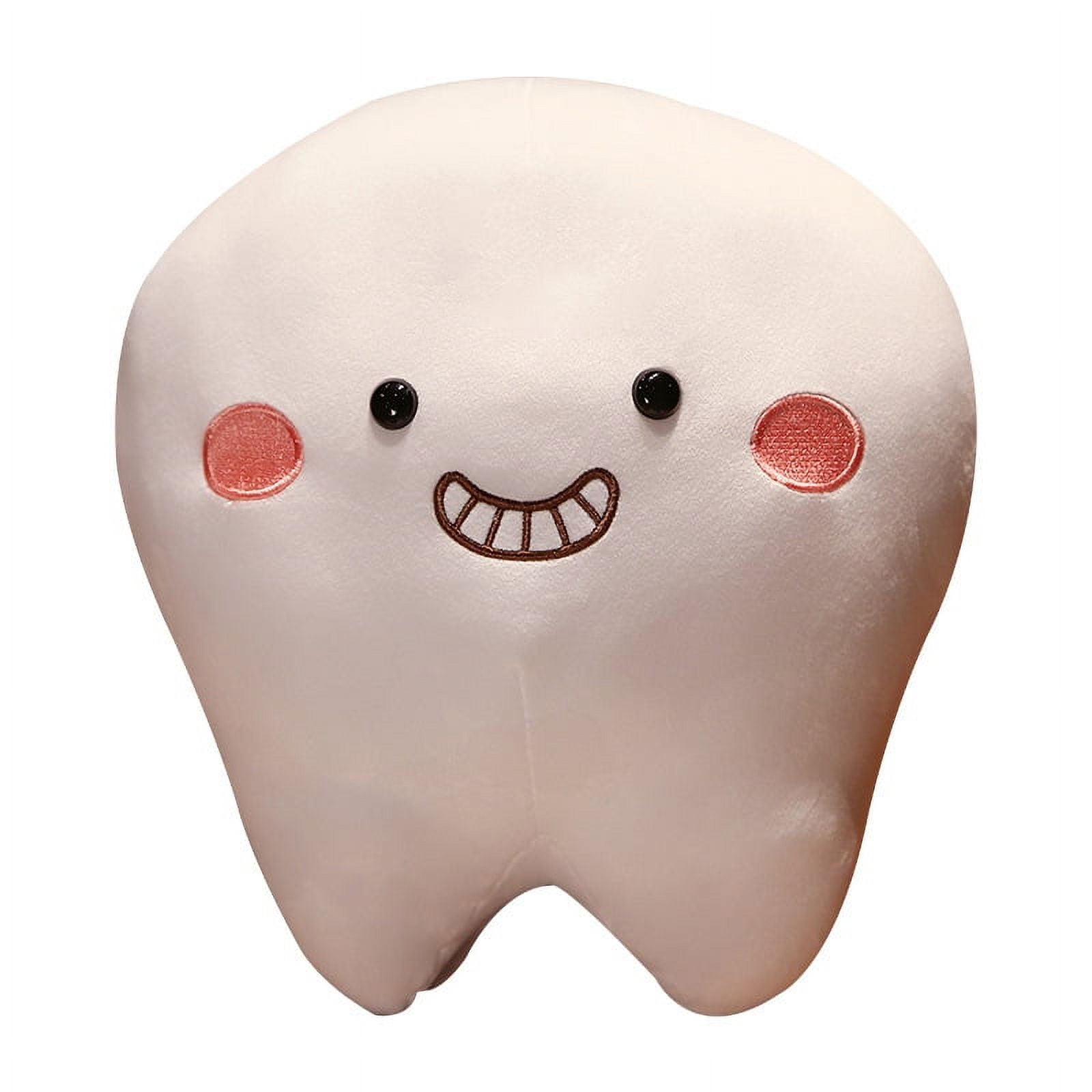 Cute Hugging Pillow Tooth Shaped Stuffed Toy Plush Stuffed Throw Pillow ...