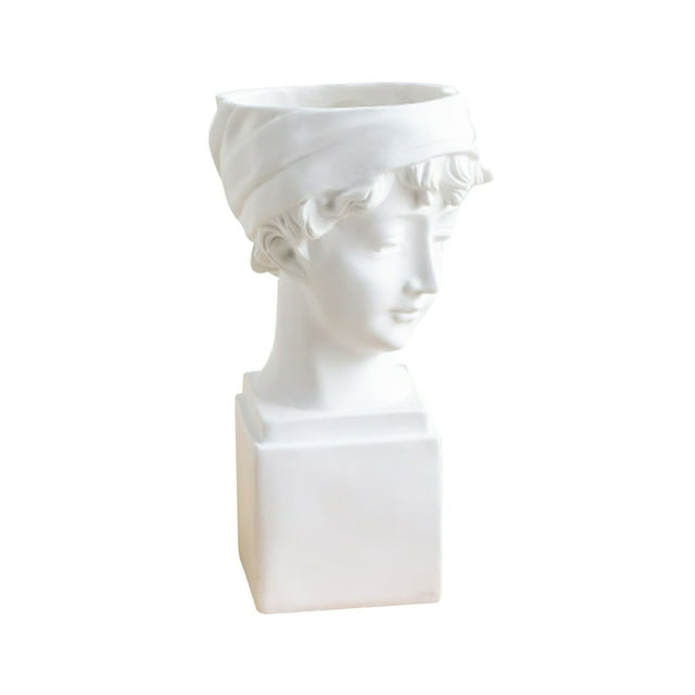 Cute Human Head Face Flowerpot Vase Plng Girl Head - Walmart.com