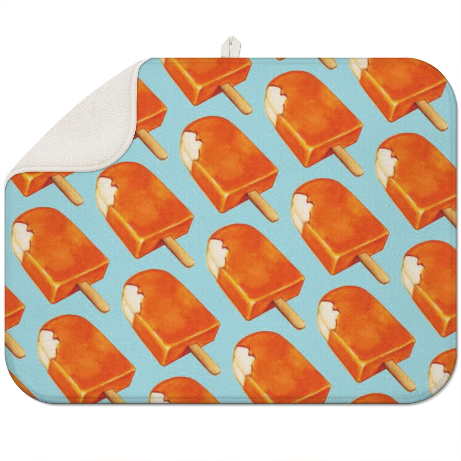 Cute Ice Cream Coffee Mat – Colorful Microfiber Spill Mat with Hand ...