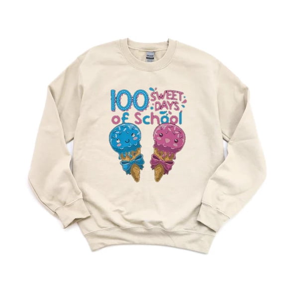 Cute Ice Creams 100 Sweet Days School Girls Student Teacher Dessert Fun ...
