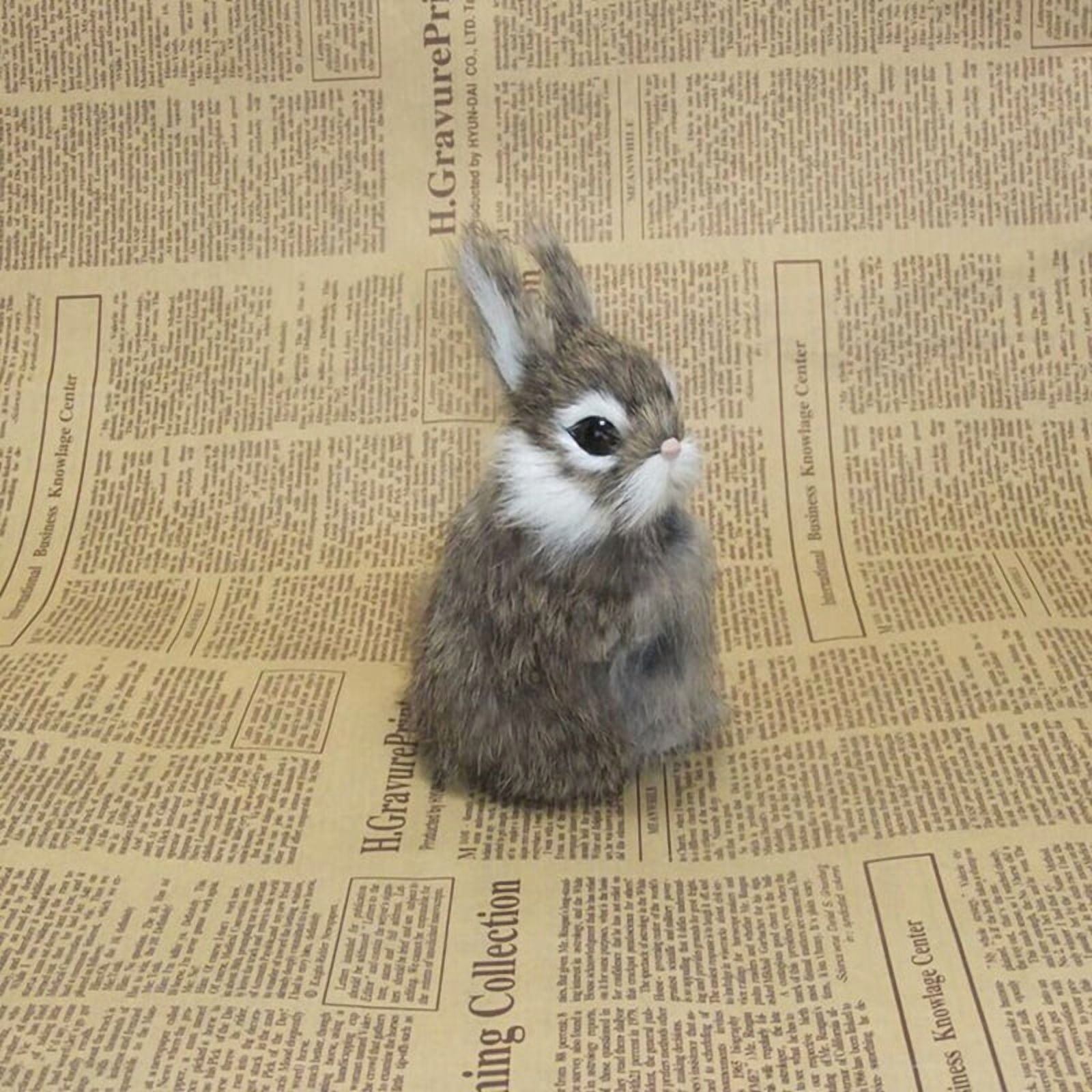 Cute Imitation Bunny Window Decoration Artificial Statue Dining Table ...