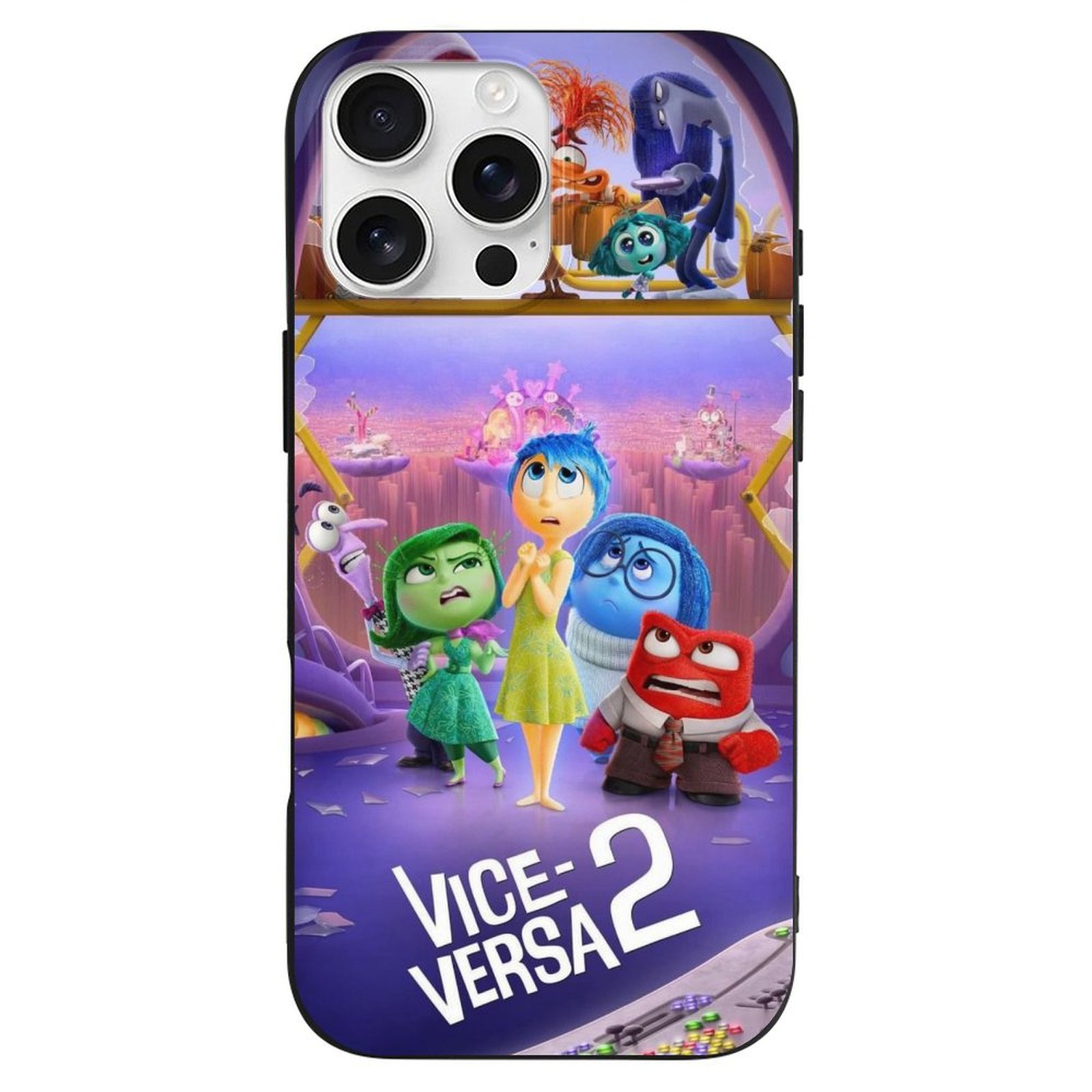 Cute Inside Out Compatible with iPhone 16 Pro Max Case Full Covered ...