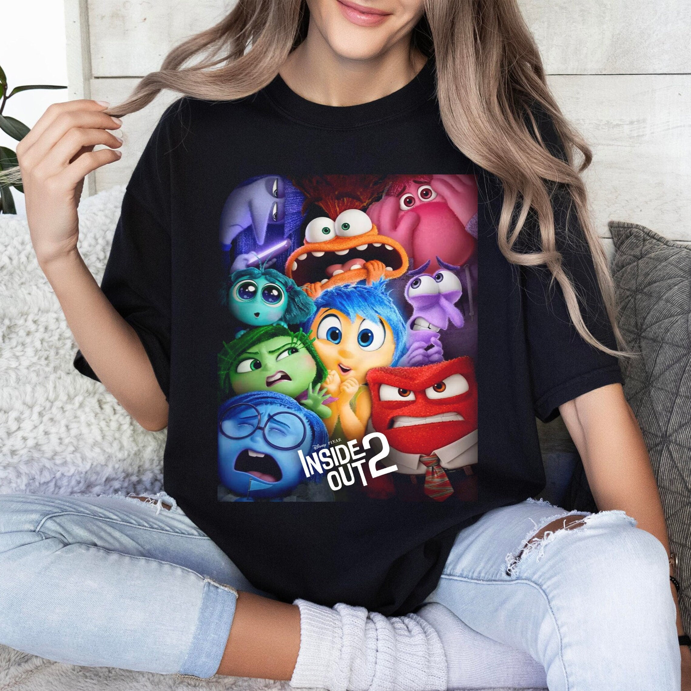 Cute Inside Out 2 Character Disney Shirt, Disney Inside Out 2 Emotions ...