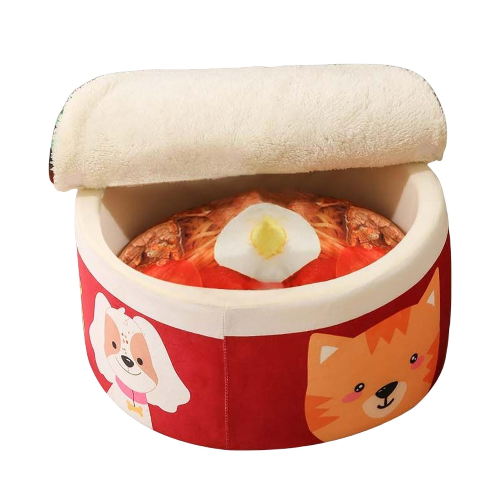 Cute Instant Noodle Bed, Ramen Nest Supplies Basket for Cats Rabbits ...