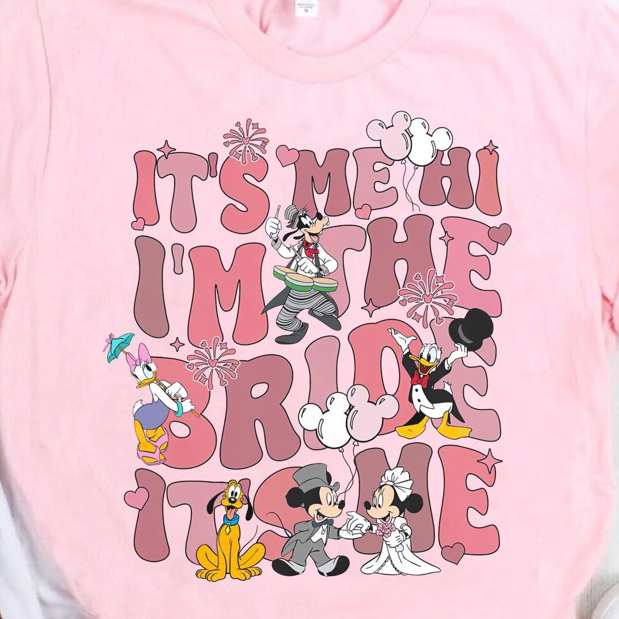 Cute It39S Me Hi I Am The Bride It39S Me Shirt Disney Mickey And ...