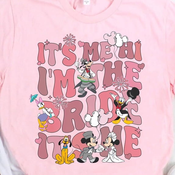 Cute It39S Me Hi I Am The Bride It39S Me Shirt Disney Mickey And ...