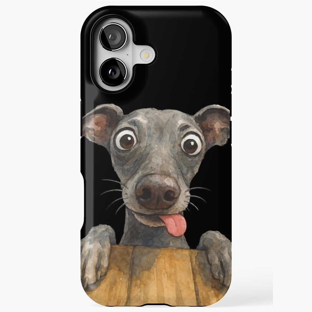 Cute Italian Greyhound “Iggy” by Shirley MacArthur Phone Case for ...
