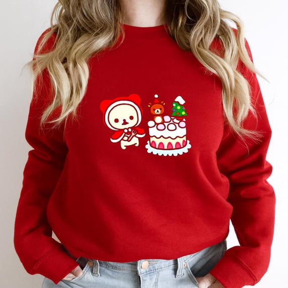 Cute Japanese Cartoon Bears Christmas Holiday Anime Style Graphic ...