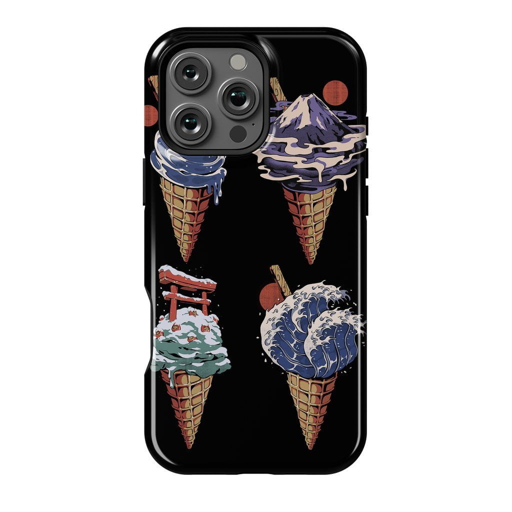 Cute Japanese Ice Creams Art iPhone Case 17 16 15 14 13 12 11 Pro Max ...