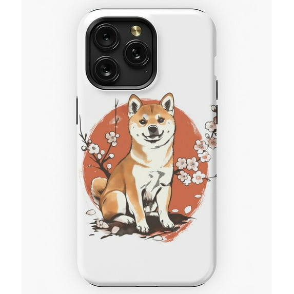 Cute Japanese Shiba Inu Pink Flowers G3936 Phone Case for iPhone17 16 ...