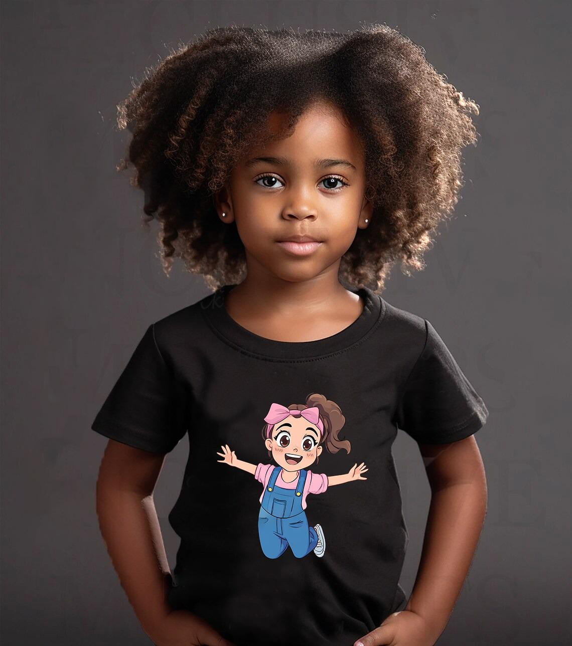 Cute Jumping Ms Rachel Anime Style Funny Youth Toddler T-Shirt,Navy ...