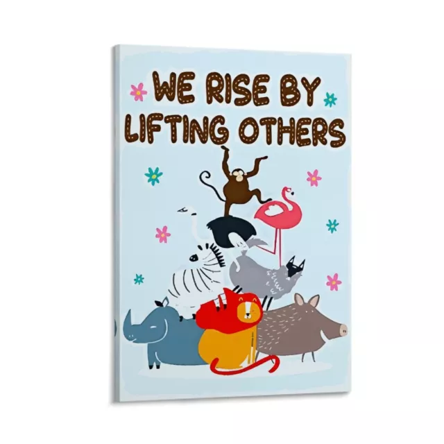 Cute Jungle Animals Poster Landscaping Art Modern Office Decor ...