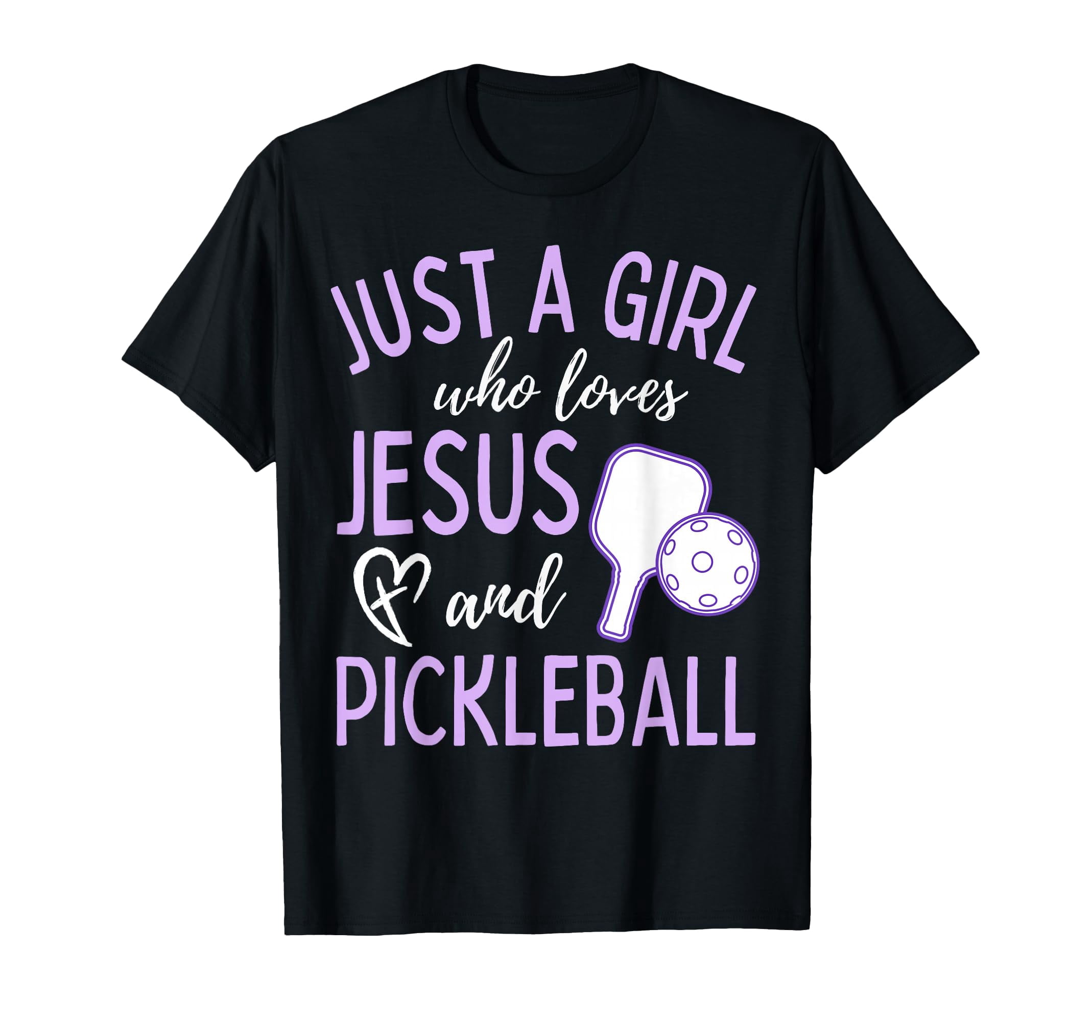Cute Just A Who Loves Jesus and Pickleball Graphic T-Shirt for Fun and ...