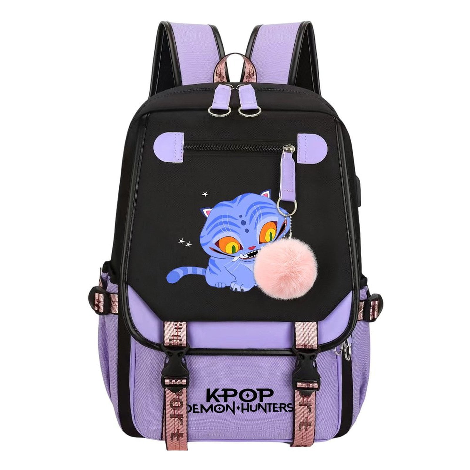 Cute K-POP Demon Hunters Backpack, Animated Movie Fans Travel Backpack ...