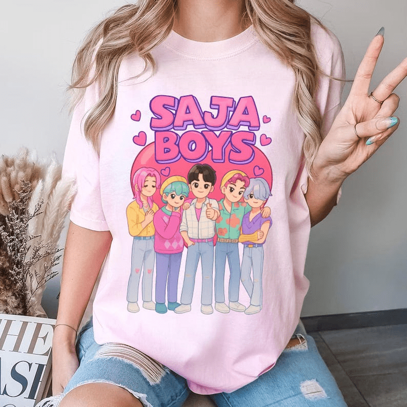 Cute K-Pop Demon Hunters Saja Boys Inspired Shirt - Walmart.com