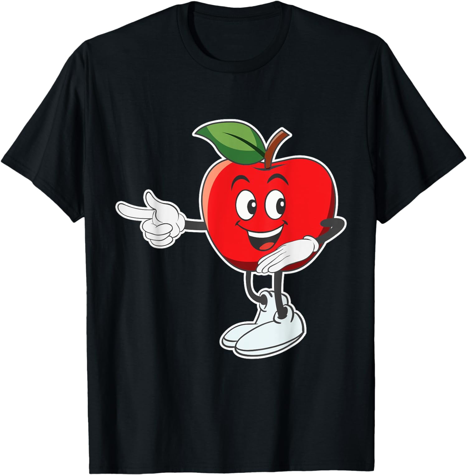 Cute Kawaii Apple Cartoon Apple Butter Apple Picking T-Shirt - Walmart.com