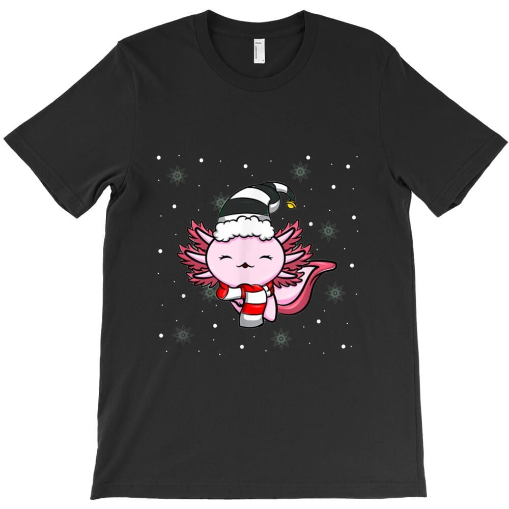 Cute Kawaii Axolotl Fairy Funny Christmas St. Nick Hat Holiday Graphic ...