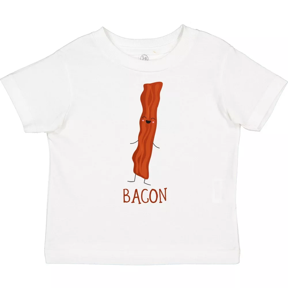 Cute Kawaii Bacon Toddler T-Shirt Eggs Halloween Food Matching Trick ...