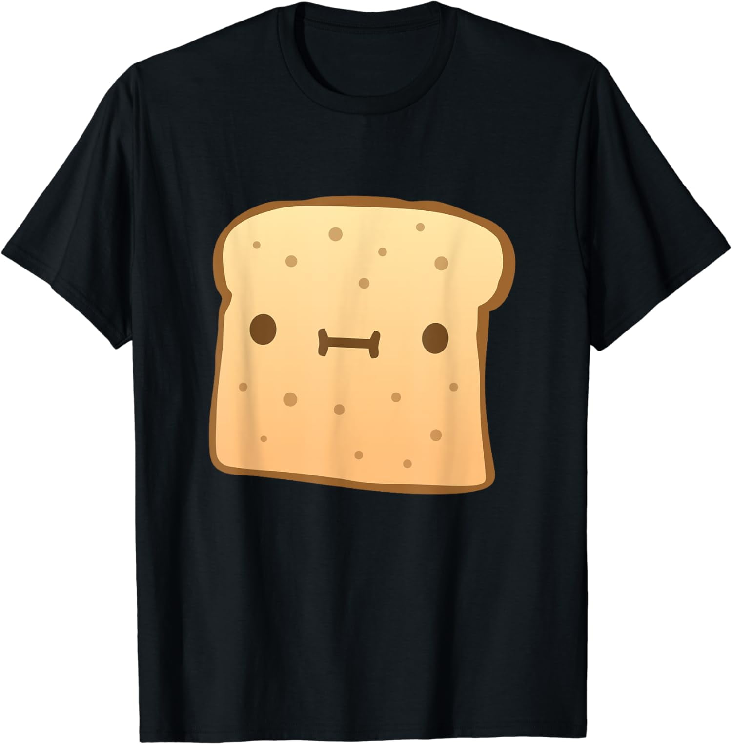 Cute Kawaii Butter Toast Funny Anime Face Toaster Bread T-Shirt ...
