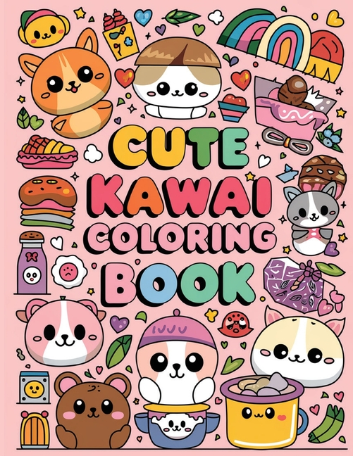 Cute Kawaii Coloring Book for Kids: Kawaii Coloring Book for Children ...