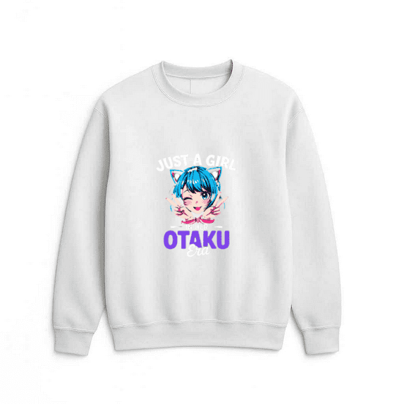 Cute Kawaii Girl in Her Otaku Era Anime Aesthetic Fan Art Graphic ...
