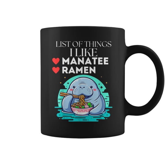 Cute Kawaii Mana List Of Things I Like Ramen Kid Coffee Mugs - Walmart.com