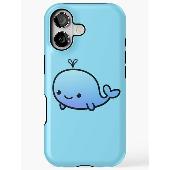 Cute Kawaii Whale Ocean Animal Cartoon Art iPhone Case 17 16 15 14 13 ...